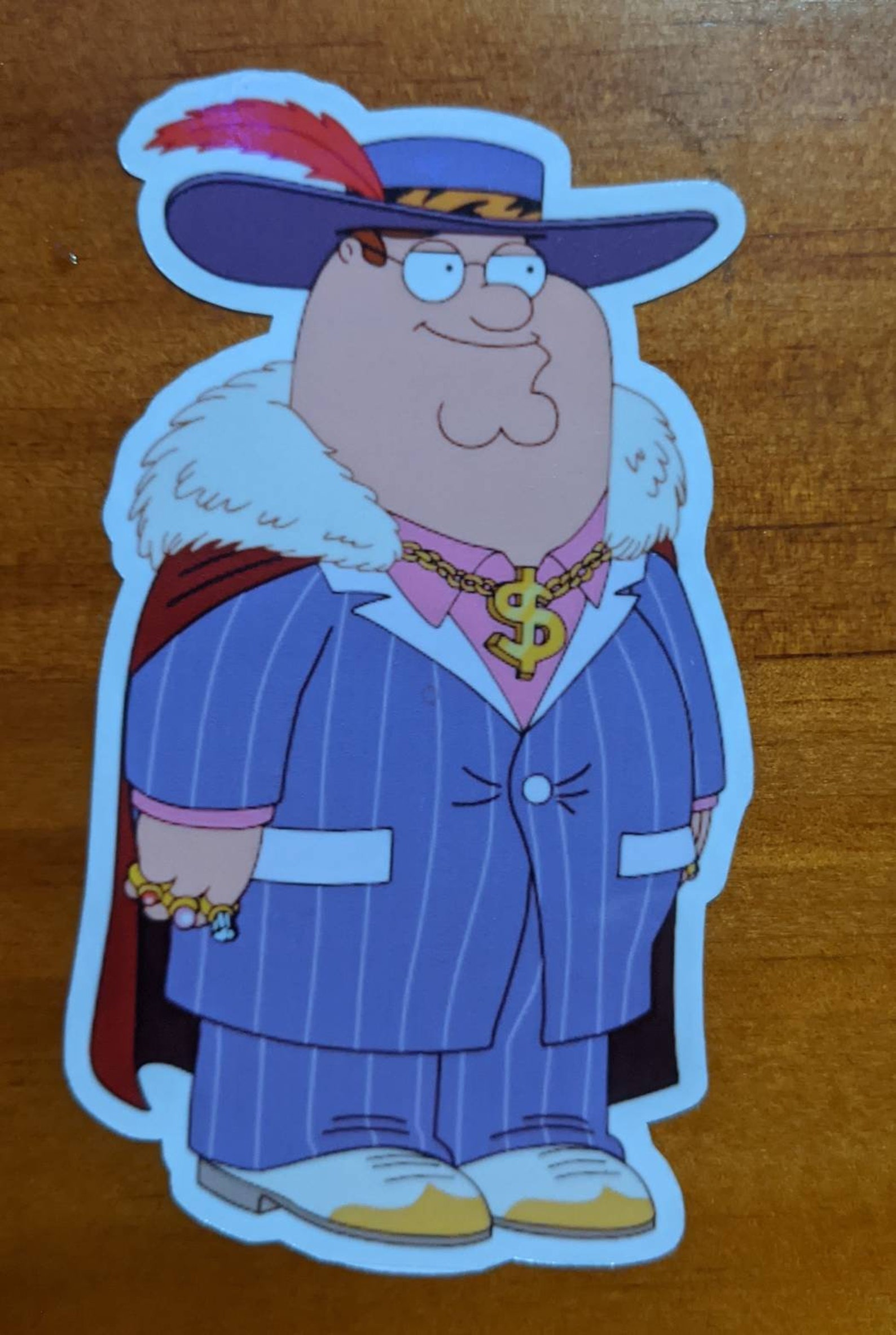 3.5" Pimpin Peter Griffin Laminated Vinyl Sticker - Etsy