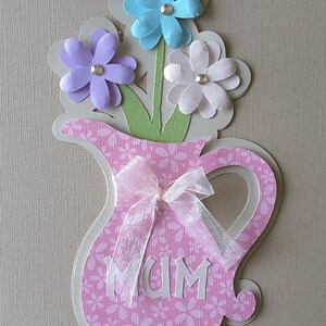 Flower Pot 3D Mothers Day Hand Made Card - Etsy