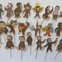 Curious George Cake Topper - Etsy