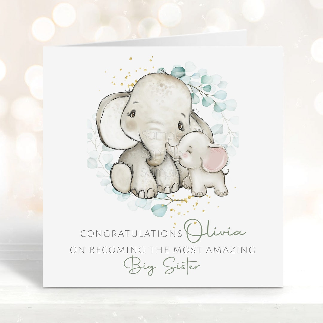 Personalized Congratulations Card for Sister or Brother, Siblings ...