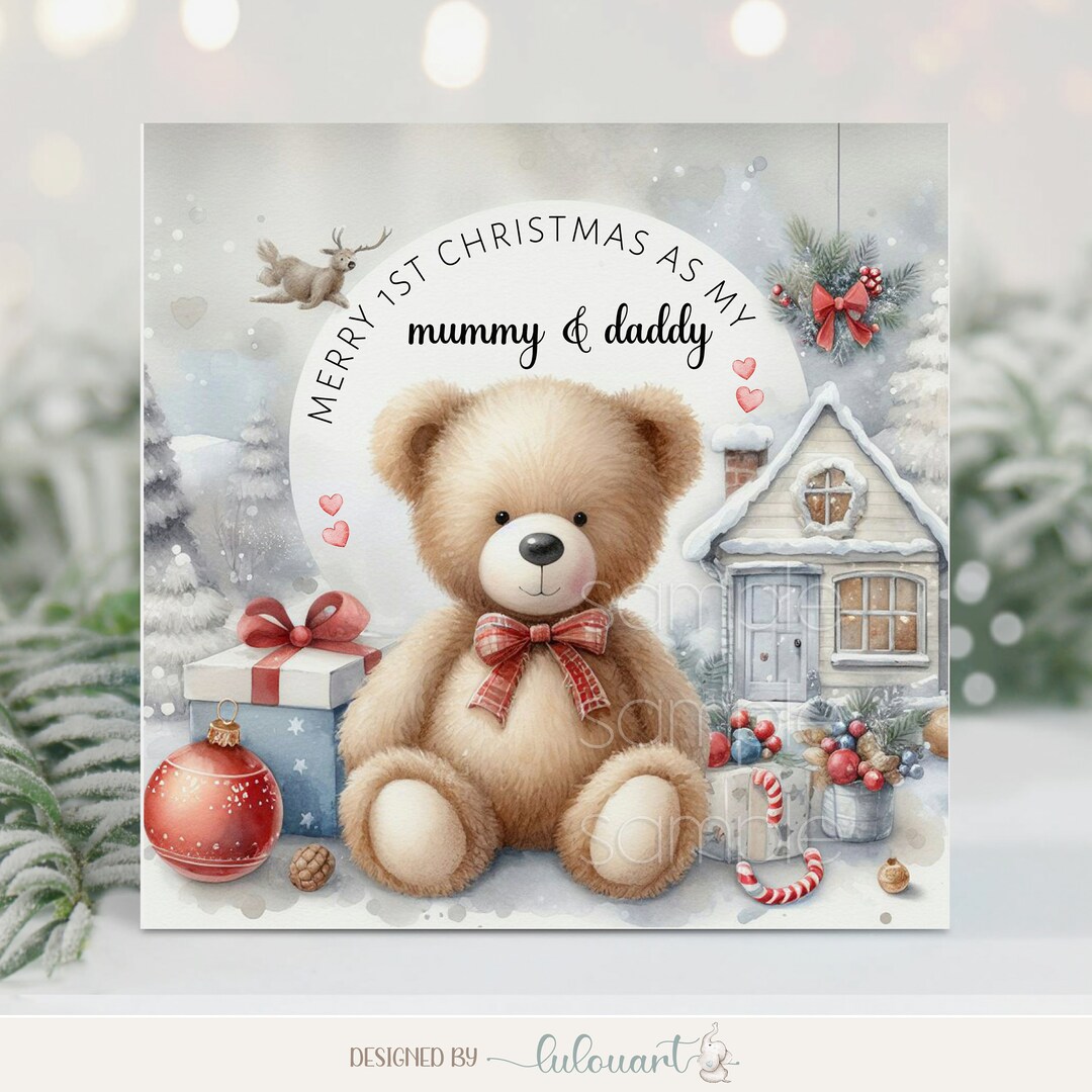 First Christmas as My Mummy and Daddy, Personalized Mum & Dad Christmas ...