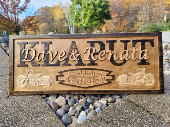 Personalized Motorcycle Sign Motorcycle Wedding Sign Harley - Etsy