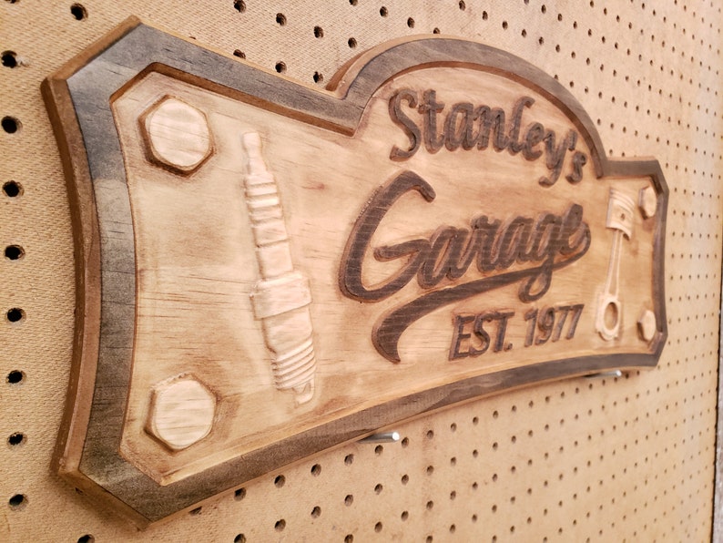 Personalized Garage Sign Shop Sign Established Personalized | Etsy