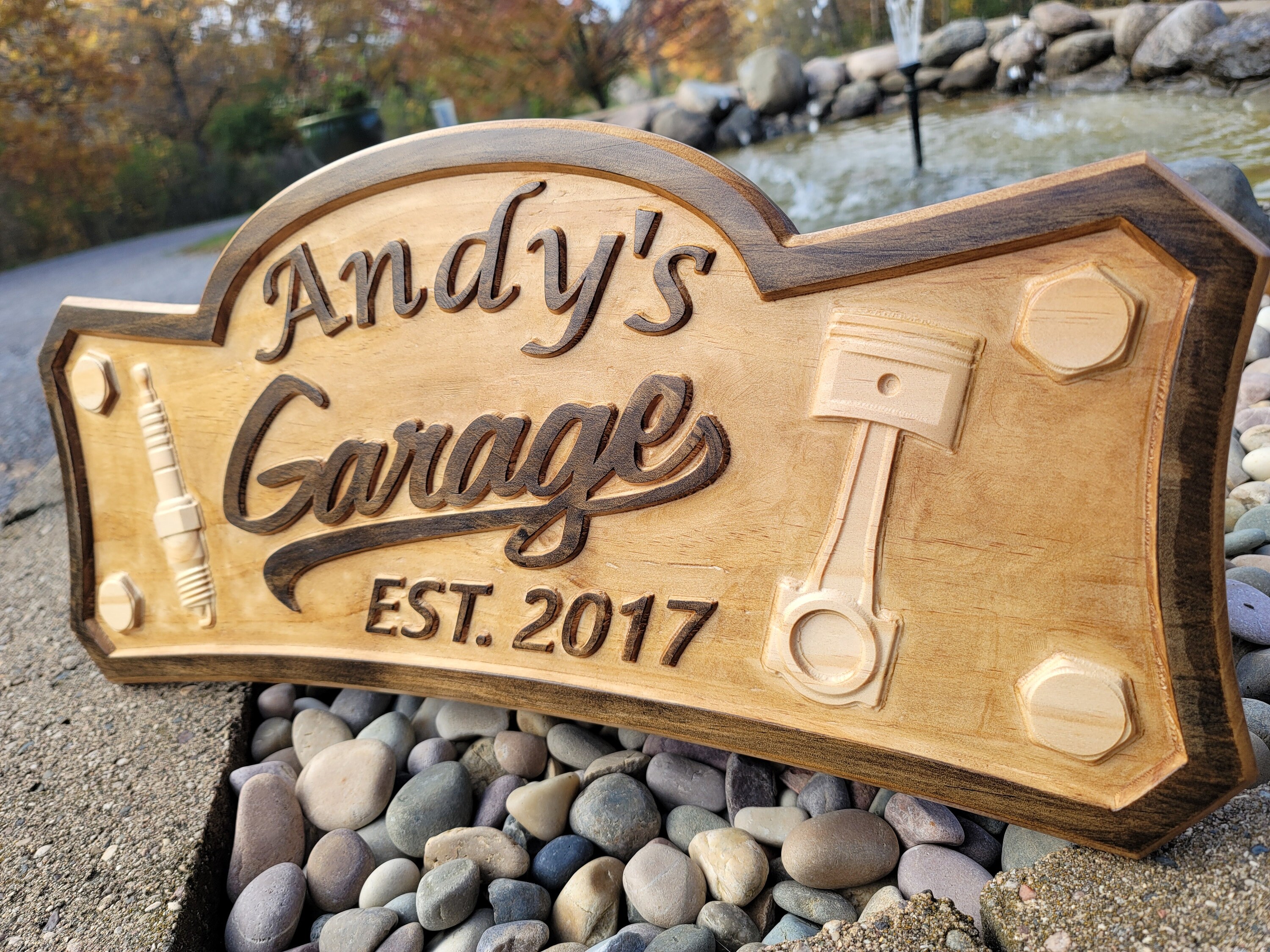Personalized Garage Sign Shop Sign Established Personalized - Etsy