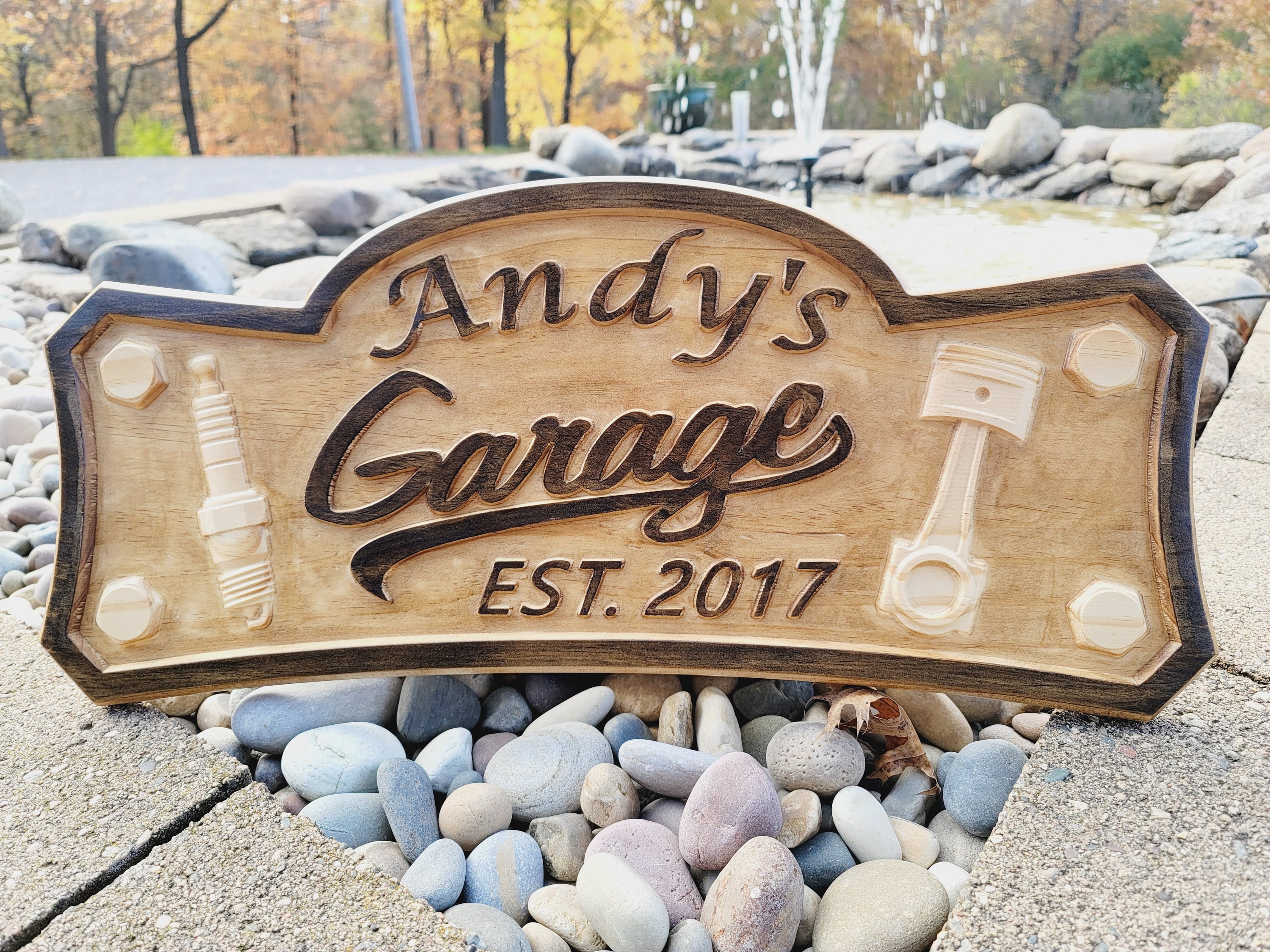 Personalized Garage Sign Shop Sign Established Personalized - Etsy