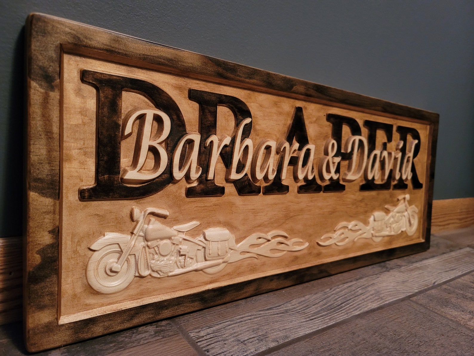 Personalized Motorcycle Sign Motorcycle Wedding Sign Harley | Etsy