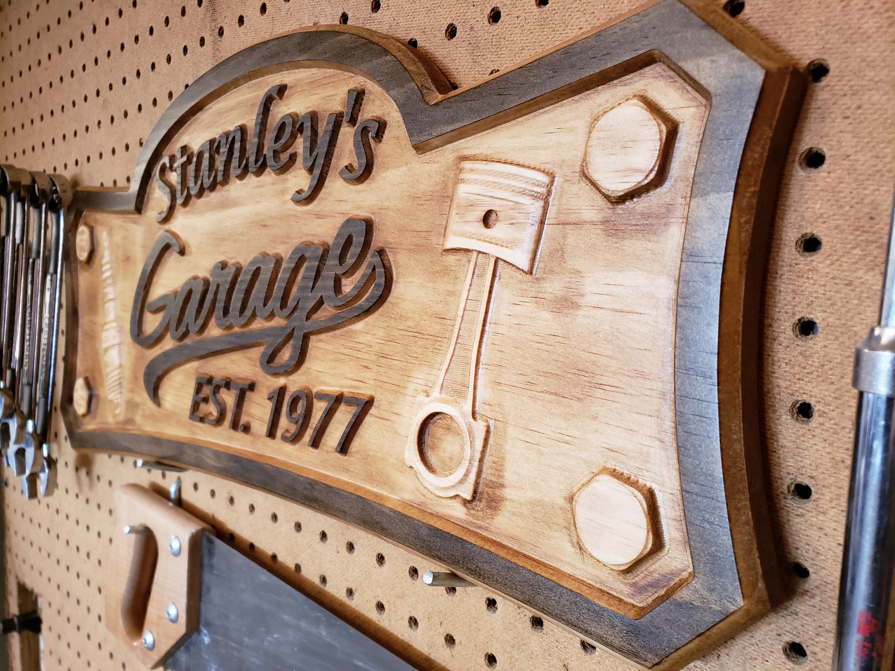 Personalized Garage Sign Shop Sign Established Personalized | Etsy