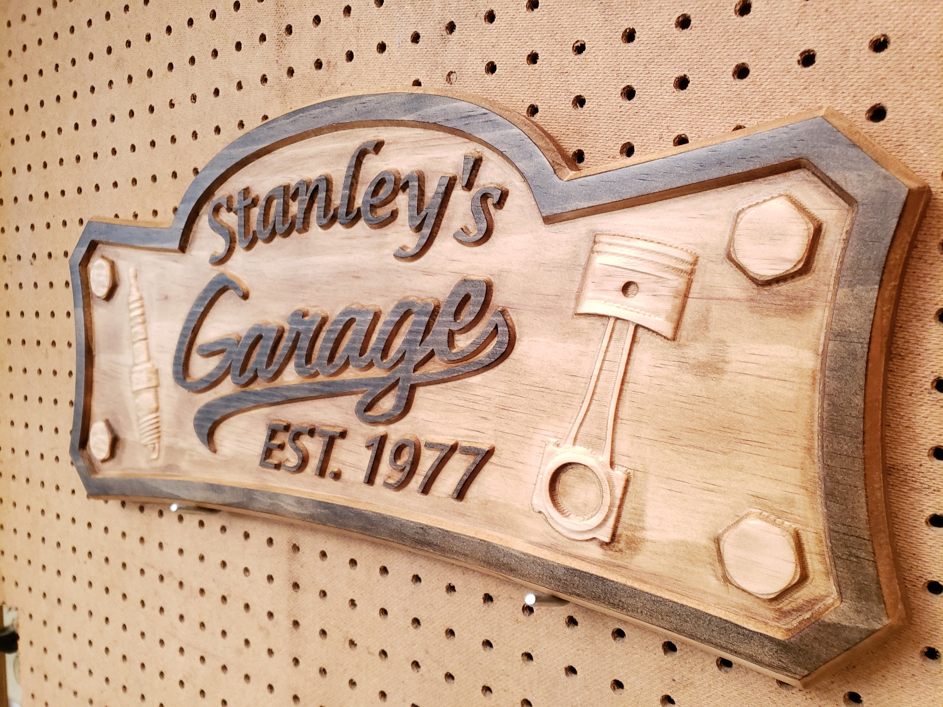 Personalized Garage Sign Shop Sign Established Personalized | Etsy