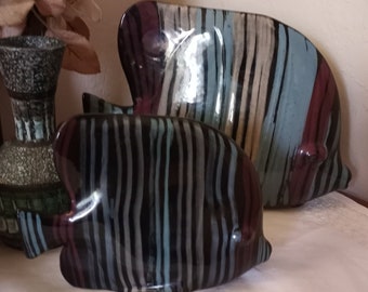 Jiro Kinjo Fish Carved Pottery Vase Signed - Etsy