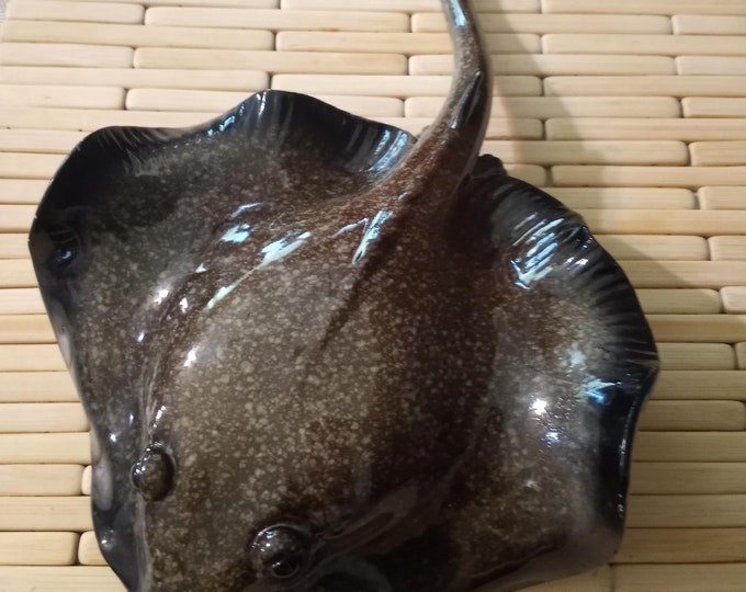 Vtg Handmade Ceramic Pottery Stingray, Realistic Design, Unsigned ...