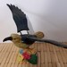 Rare Vtg Kinetic Flying Bird With Moving, Flapping Spring Bird Wings ...
