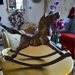 Vintage Brass Rocking Horse, Midcentury 1960s-1970s - Etsy