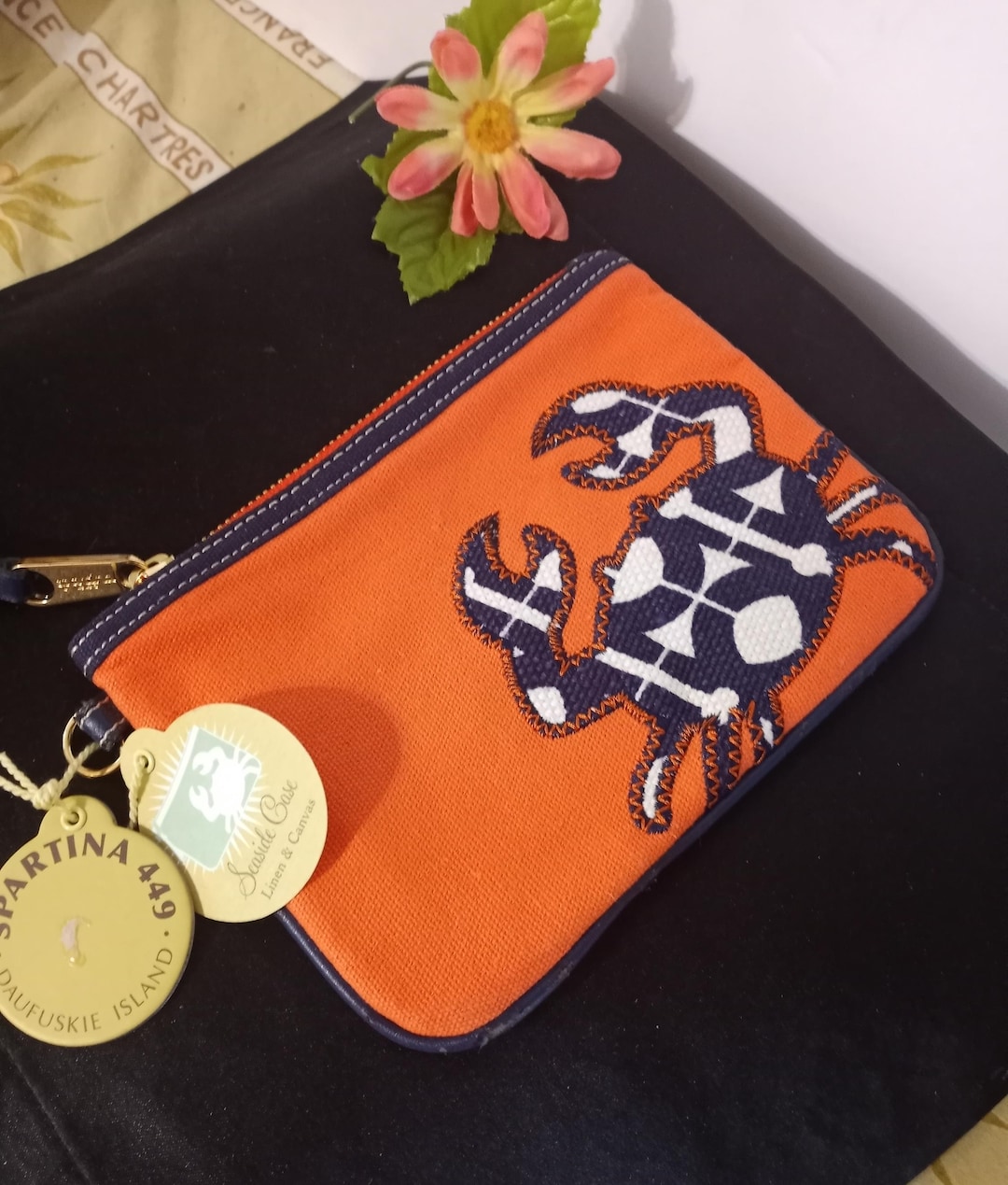 Vtg Spartina of Daufuskie Island, Crab Clutch or Make-up Bag, Change ...