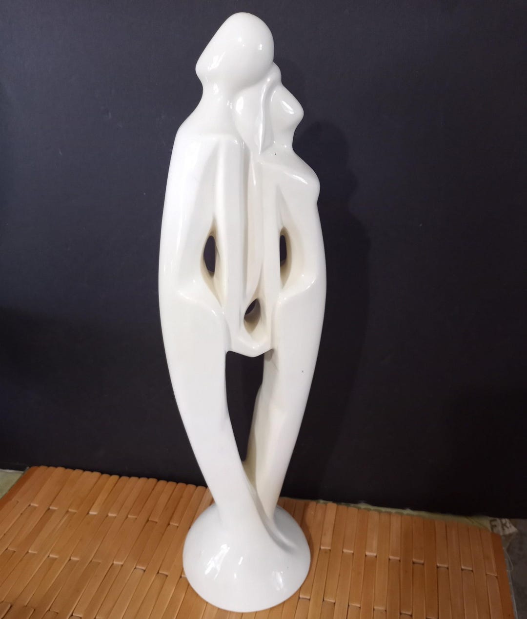 Vtg Classic Collection Haeger Pottery White Ceramic Rendezvous Loving ...