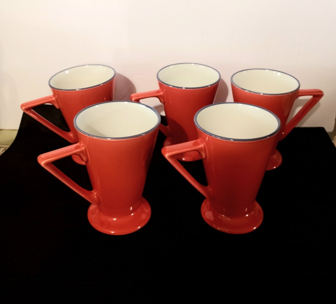 Set of 5 Vtg Churchill Angleterre Coffee Mugs, Tea Mugs, Right Angle ...