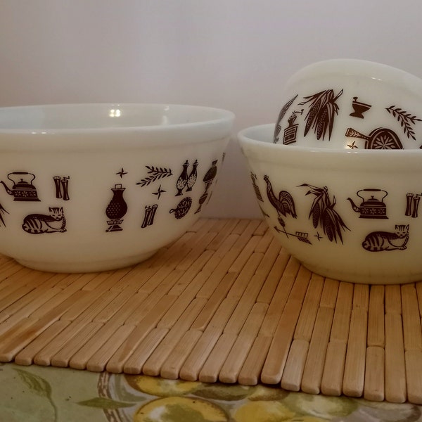 Pyrex Mixing Bowls American - Etsy