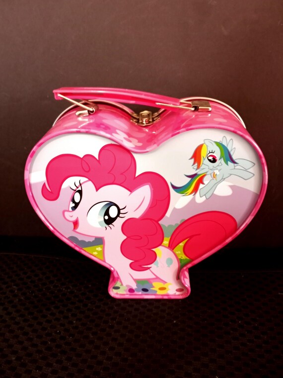 Vtg My Little Pony Heart Shape Tin Lunch Box or Storage Box 1990s. Etsy UK