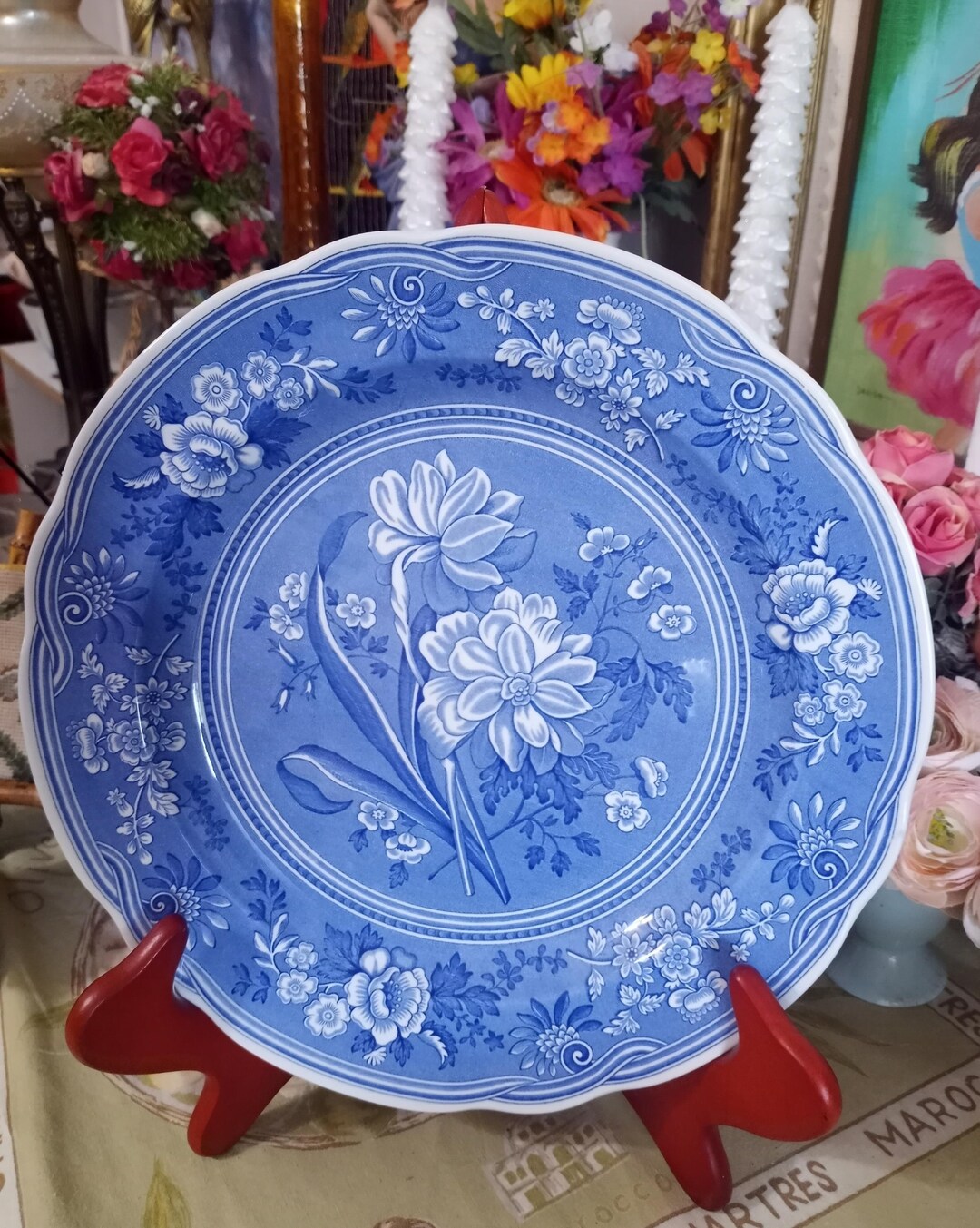 Vtg Spode Botanical 10.5" Serving Plate, Dessert Plate, Wall Plate ...
