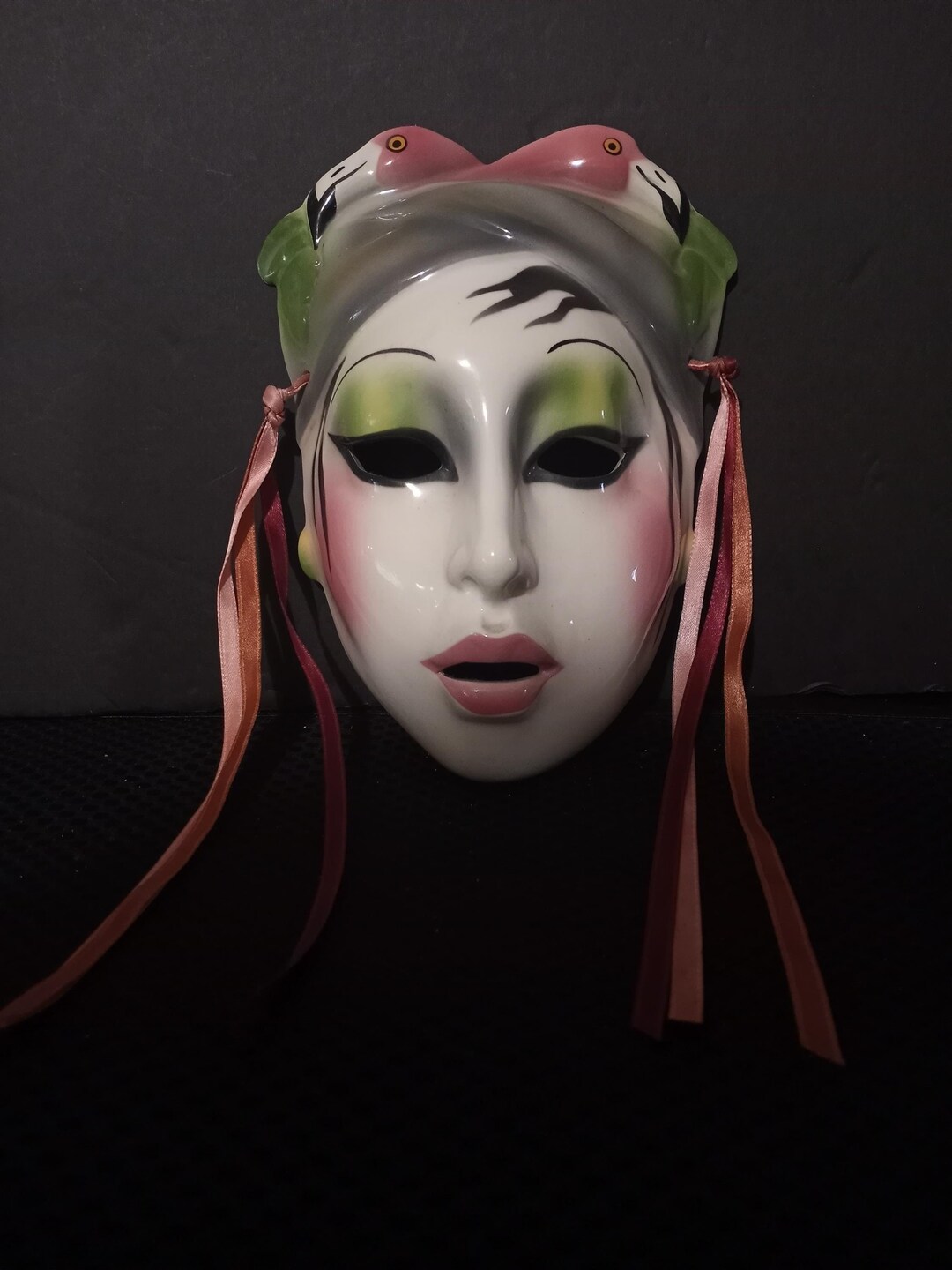 Vtg About Face Handmade Handpainted Clay Art Studio, Girl With ...