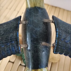 Rare Vtg Kinetic Flying Bird With Moving, Flapping Spring Bird Wings ...