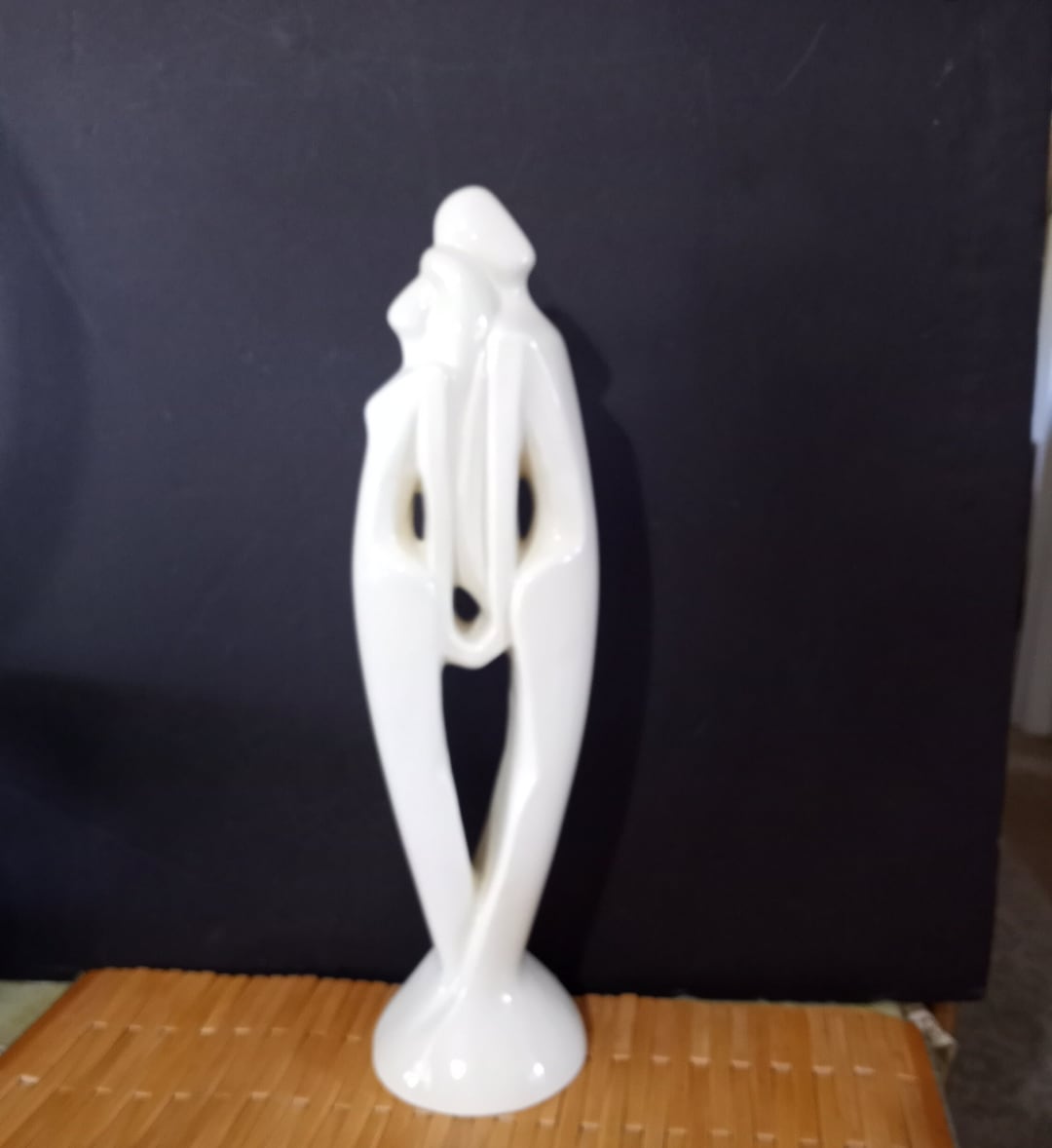 Vtg Classic Collection Haeger Pottery White Ceramic Rendezvous Loving ...