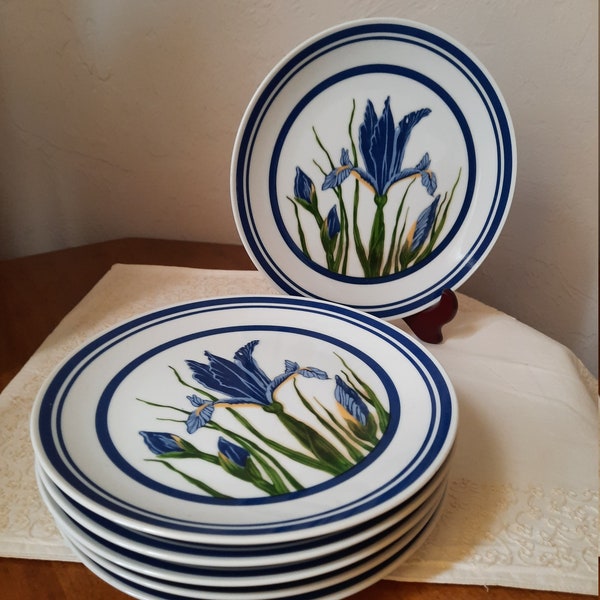 Iris Plates - Etsy