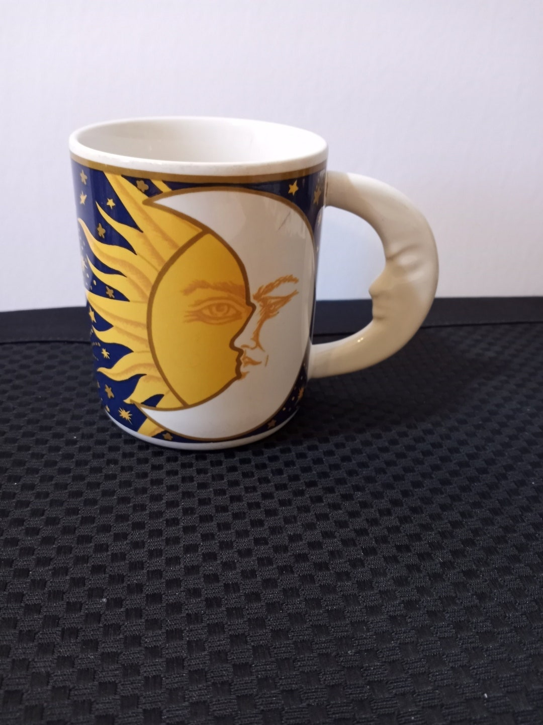Vtg Vitromaster Galaxy Moon, Sun and Stars Mug, Half Moon Handle, 1980s ...
