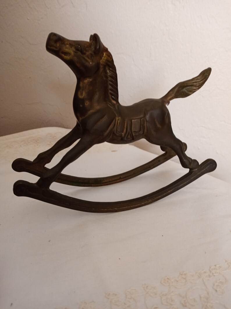 Vintage Brass Rocking Horse Midcentury 1960s-1970s - Etsy