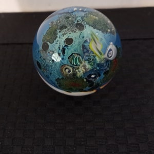Josh Simpson J598 Handblown Art Glass Millefiore Marble Paperweight ...