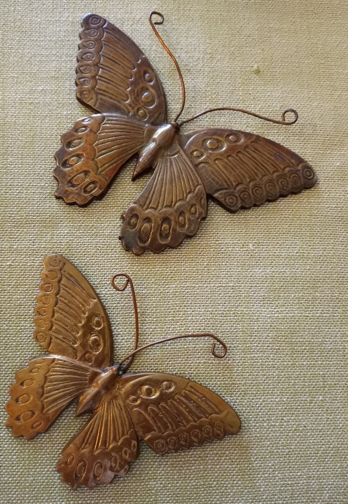 Set of 3 Graduated Sizes Rare Design Midcentury Brass Wall - Etsy