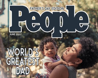 Custom Magazine Cover Fathers Day - Etsy
