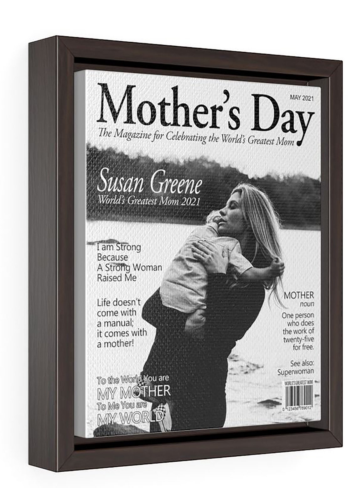 Custom Mother's Day Magazine Cover / Personalized Photo - Etsy