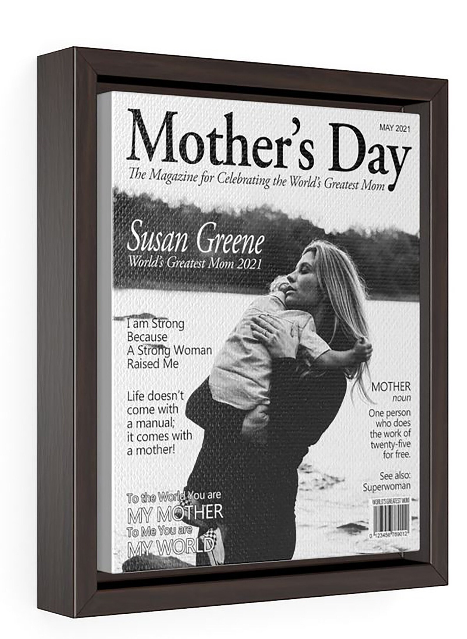 Custom Mother's Day Magazine Cover / Personalized Photo | Etsy