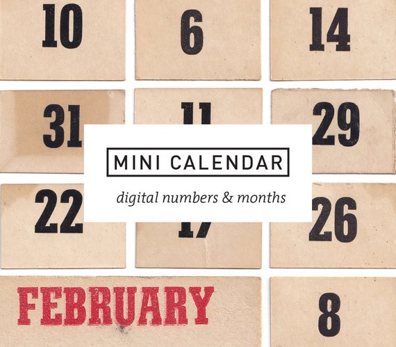 Large Digital Calendar With Numbers