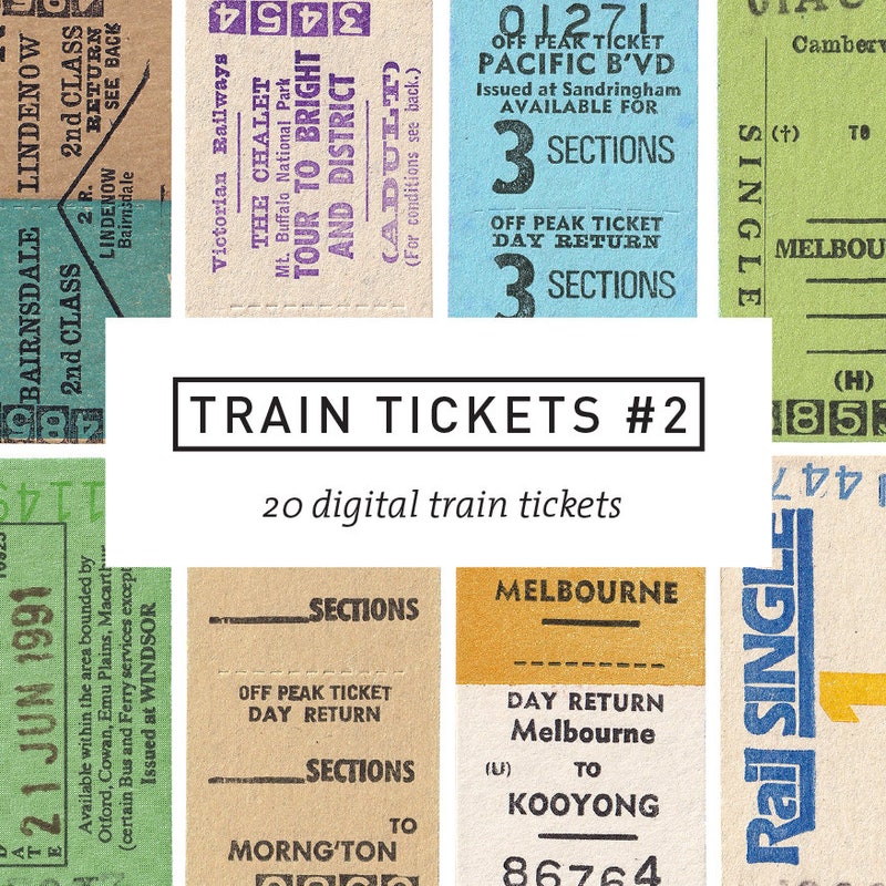 Printable Train Tickets - Etsy