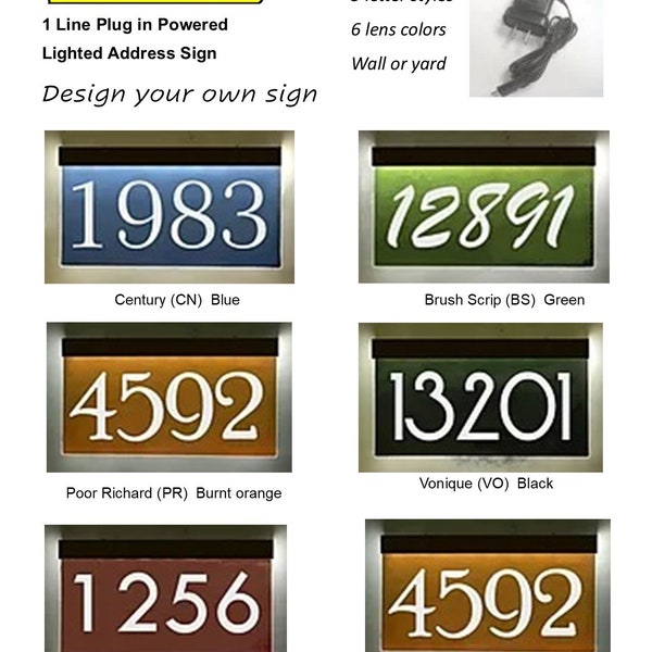 Led Address Sign - Etsy