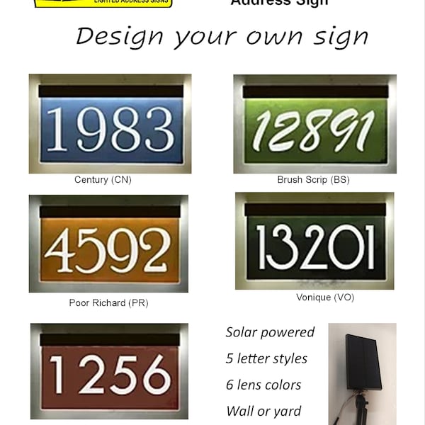 Led Address Sign - Etsy