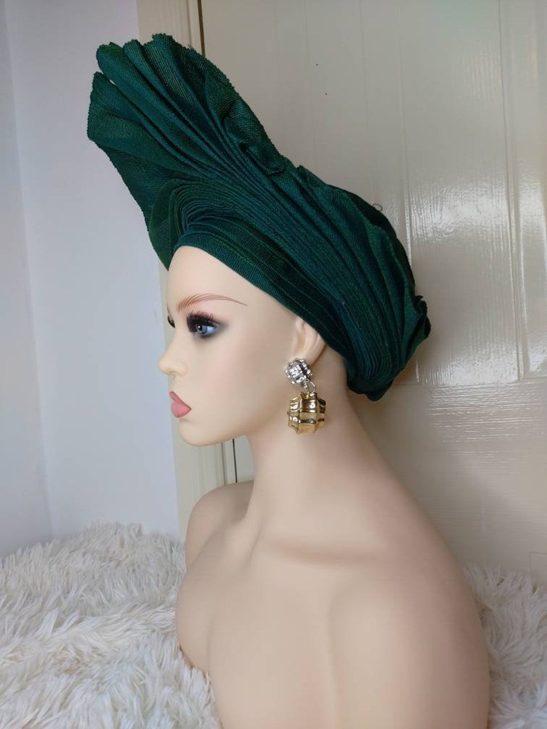 Autogele, Pre Tied Gele, Nigerian Headwrap, Ready to Wear Headtie, Gele ...