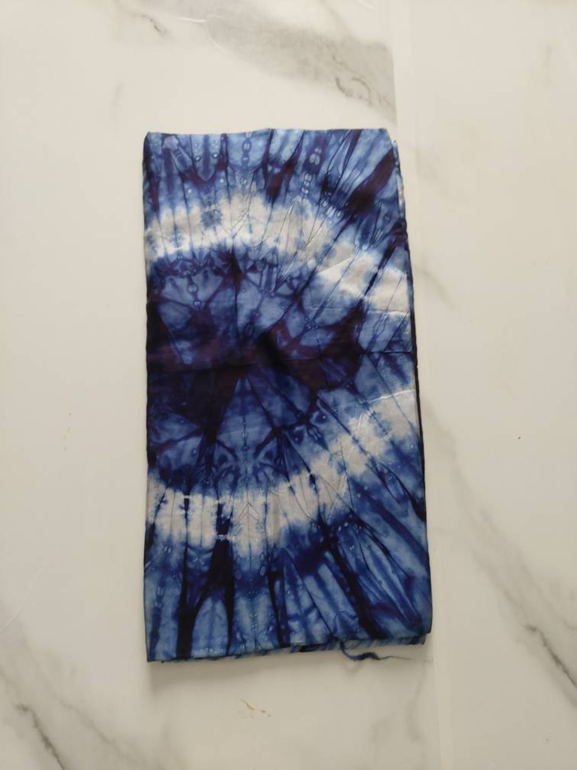4 Yards African Tie Dye Fabric, Adire Kampala Silk, Ankara Fabric ...