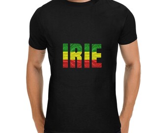 Everything Irie T Shirt Jamaica Reggae Style Tee With Palm Trees Men's ...
