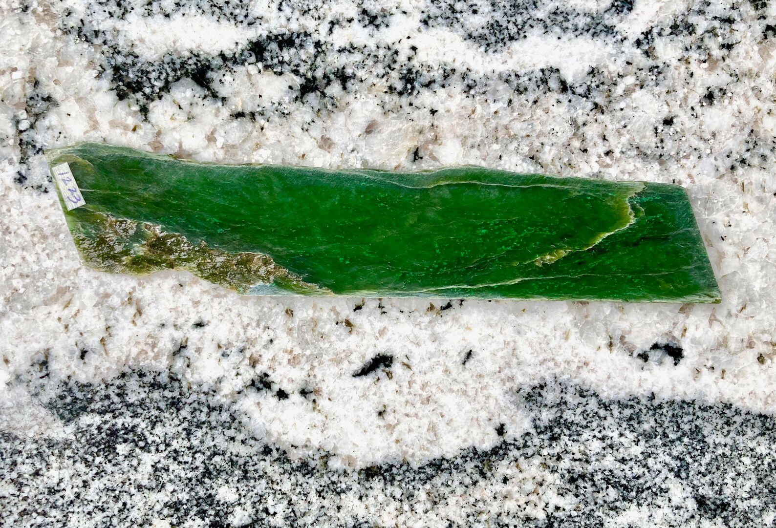 260 gm Translucent Green BC Jade Nephrite Cassiar Slab 1223 | Etsy