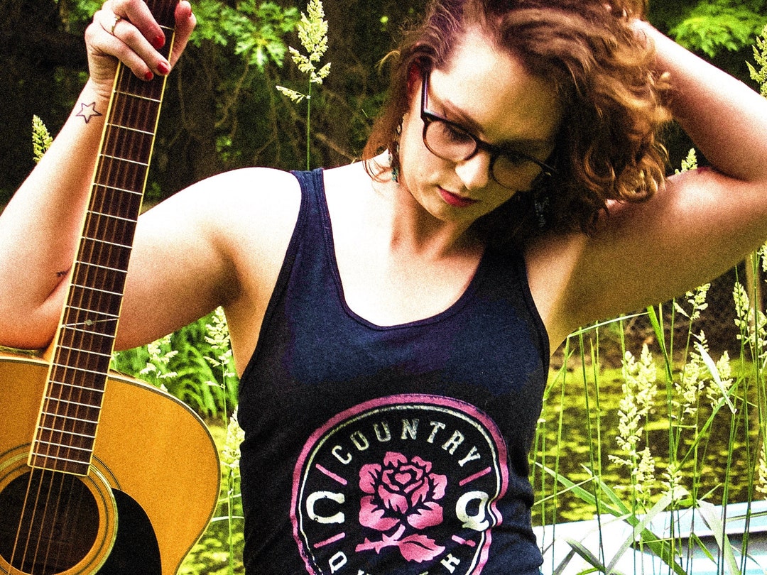 Black Tank Top, Rose-and-cream Logo - Etsy