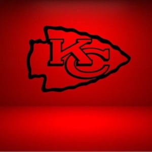 Kansas City Chiefs Sign Metal Sign KC Arrow Sign Man Cave Kansas City ...