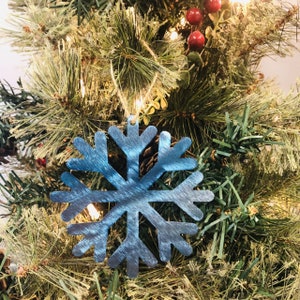 Snowflake Metal Ornament Snow Christmas Ornaments Christmas Tree ...
