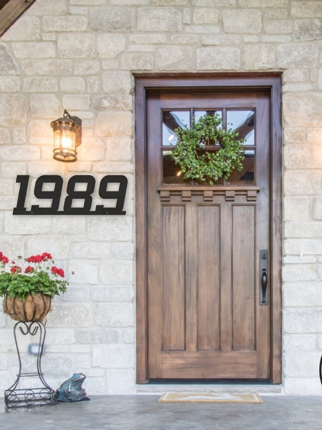 Modern Metal Address Numbers: Custom House Sign - Etsy
