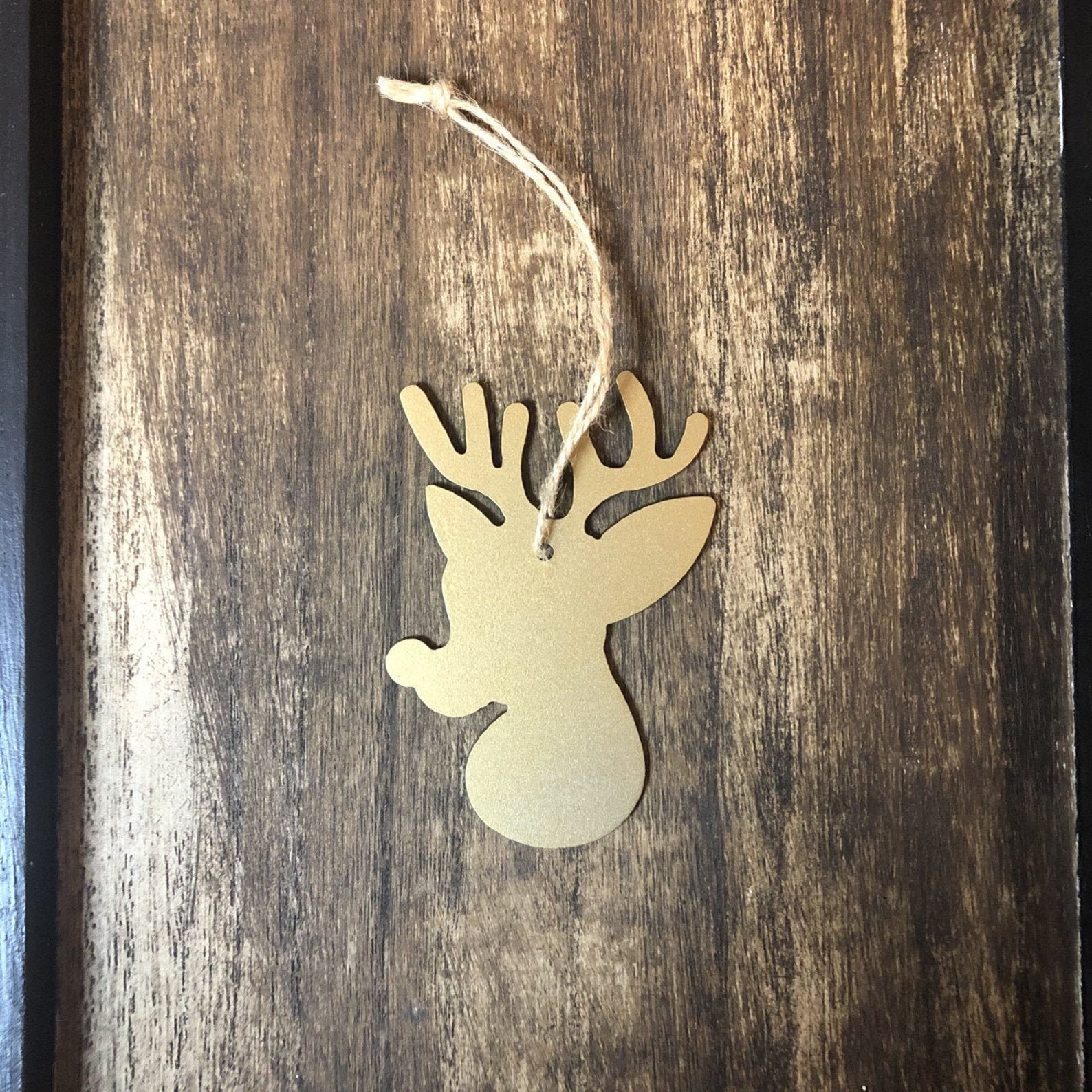 Rudolph Ornament Metal Reindeer Christmas Ornaments Christmas - Etsy