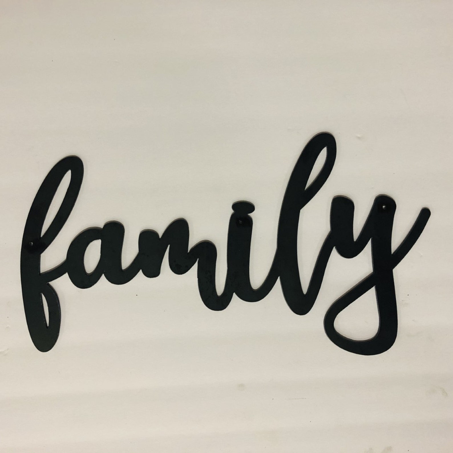 Family Sign Family Metal Sign Metal Family Sign Family Word | Etsy
