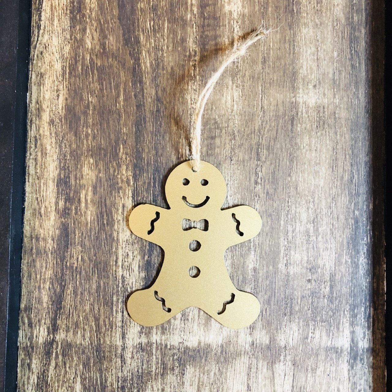Gingerbread Man Ornament Metal Ornaments Christmas Ornaments | Etsy