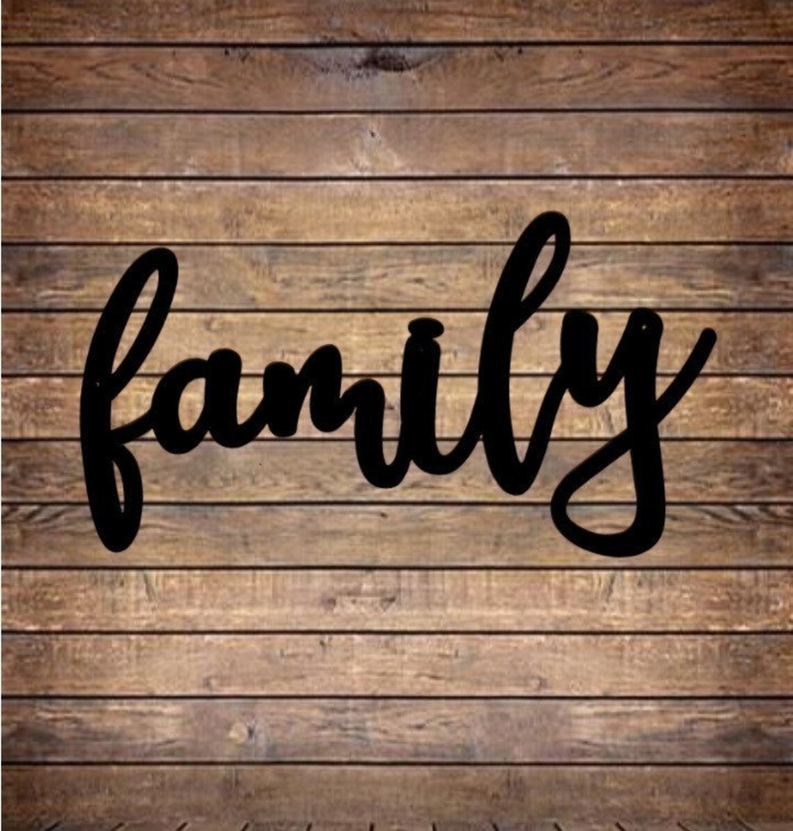 Family Sign Family Metal Sign Metal Family Sign Family Word | Etsy