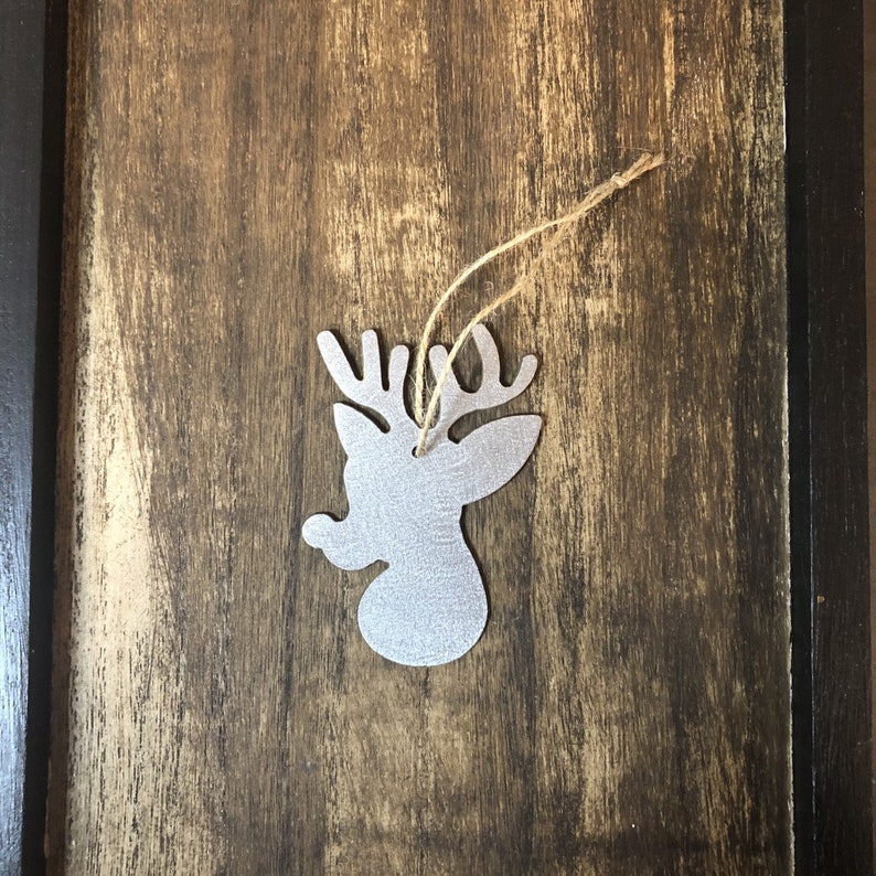 Rudolph Ornament Metal Reindeer Christmas Ornaments Christmas - Etsy